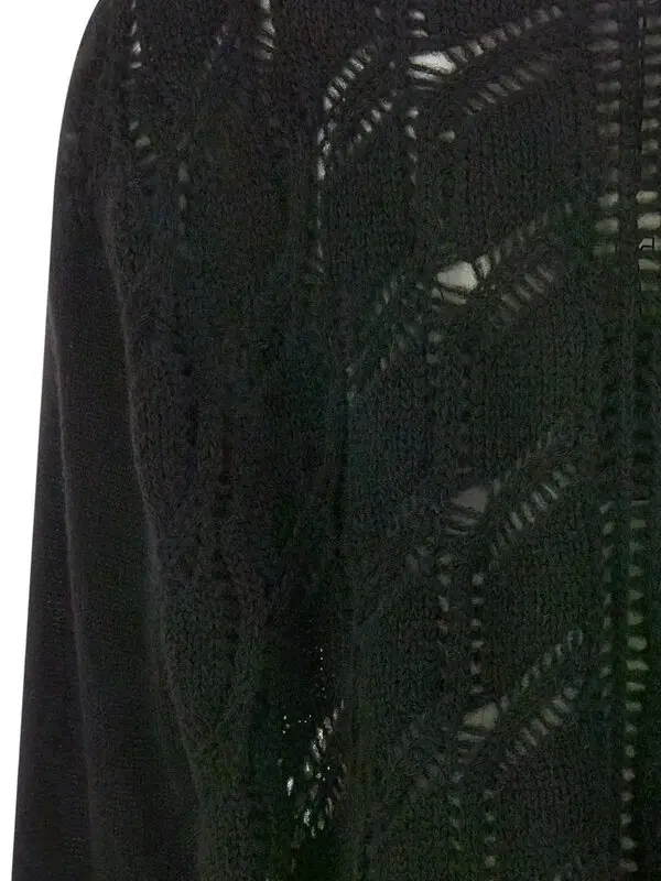MAURIZIO MYKONOS Lace-detail Openwork Sweater