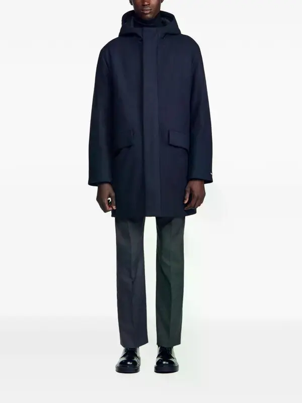 Sandro Hooded Zip-up Parka