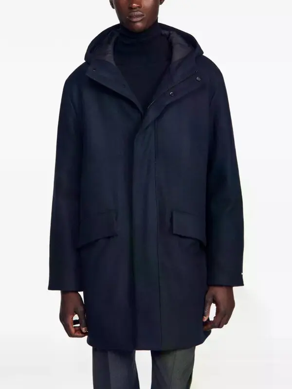 Sandro Hooded Zip-up Parka