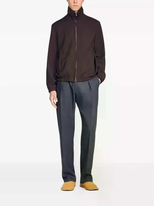 Sandro Zip-up Stand-up Collar Jacket