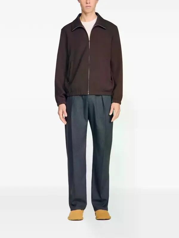 Sandro Zip-up Stand-up Collar Jacket