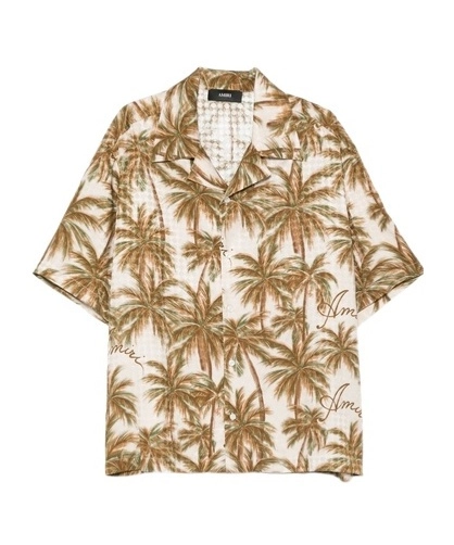 Amiri Palm Printed Shirt - Ivory