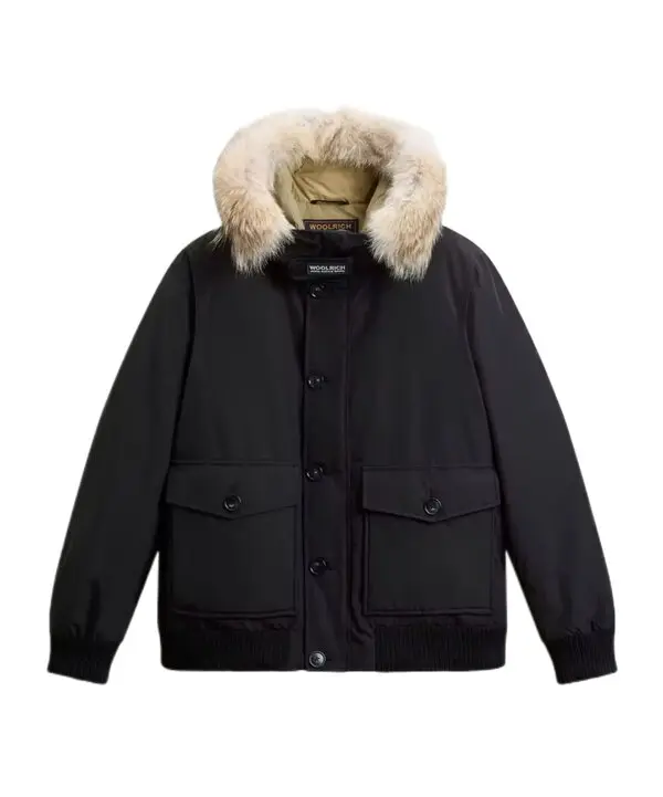 Woolrich Quilted Aviator Jacket - Black