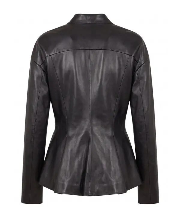 Alberta Ferretti Long-sleeve Leather Jacket