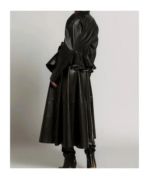 Alberta Ferretti Long-sleeve Leather Jacket