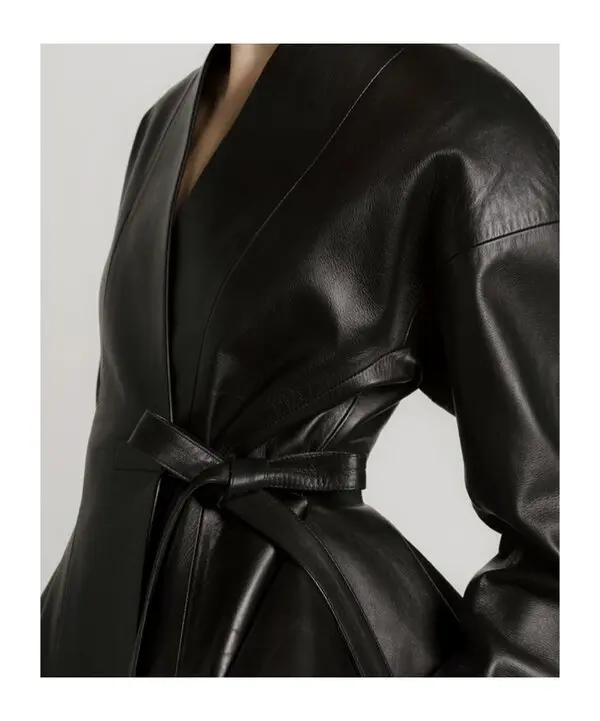 Alberta Ferretti Long-sleeve Leather Jacket