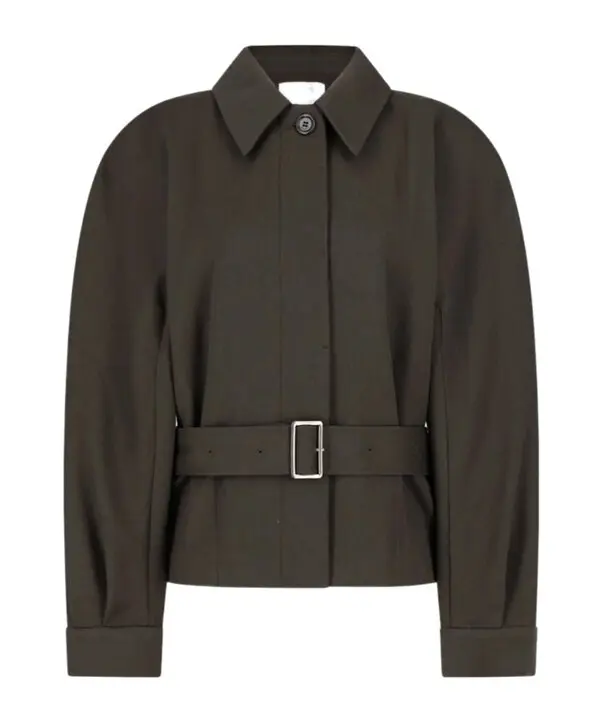AMOMENTO Belted Wool Jacket