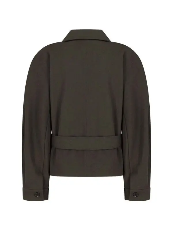 AMOMENTO Belted Wool Jacket