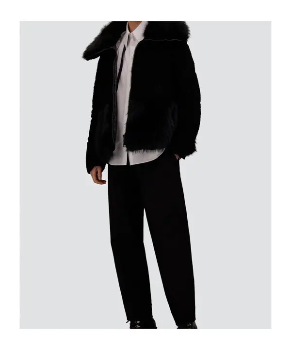 Herno Astrakhan-effect Fur-touch Jacket