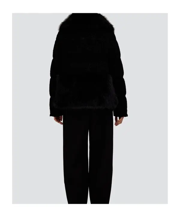 Herno Astrakhan-effect Fur-touch Jacket
