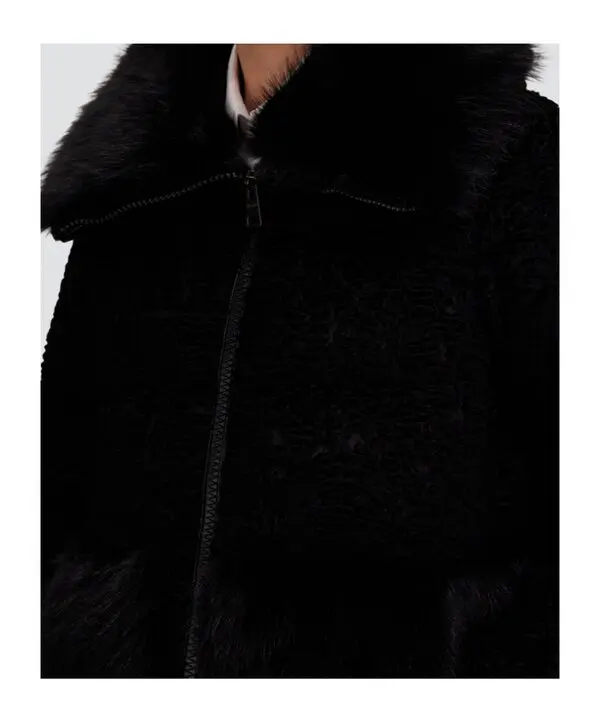 Herno Astrakhan-effect Fur-touch Jacket
