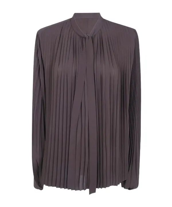 TOM FORD Pleated Pussy-bow Buttoned Shirt - No