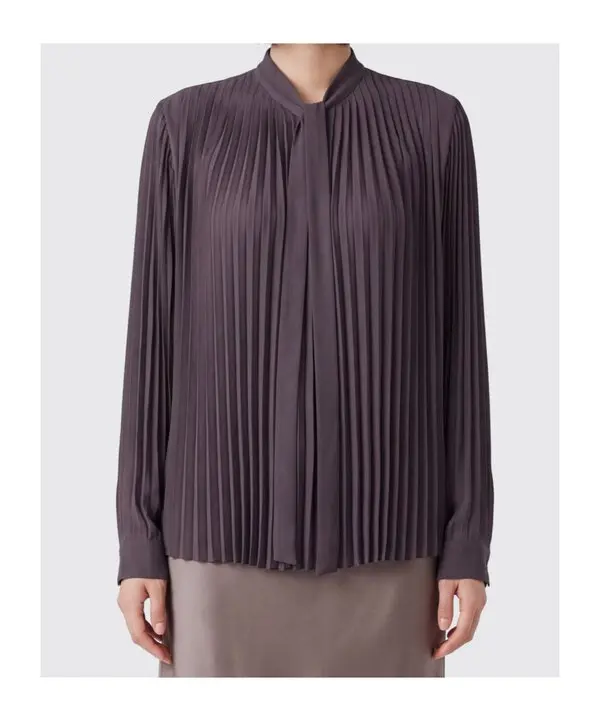 TOM FORD Pleated Pussy-bow Buttoned Shirt