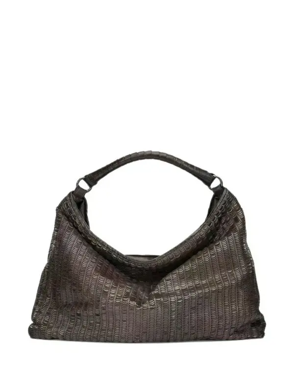 REPTILE'S HOUSE Lune Woven-design Leather Shoulder Bag