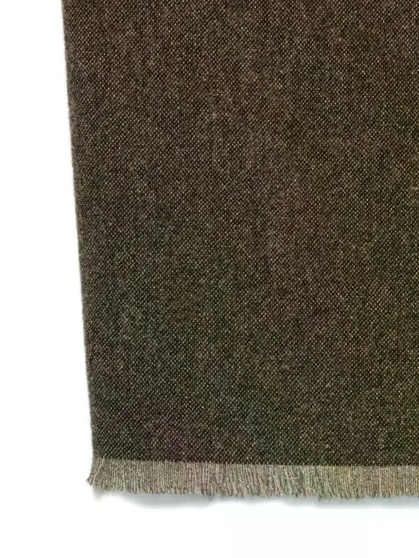 Brunello Cucinelli Fringed Shimmering Scarf - Brown