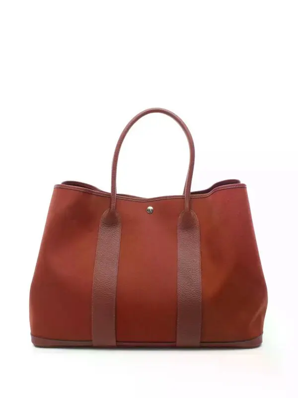 Hermès 2020 Toile And Negonda Garden Party 49 Tote Bag - Red