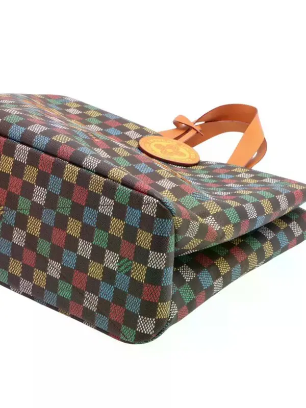 LOUIS VUITTON 2021-2026 Damier Ebene Multicolor Shopper Mm Tote Bag