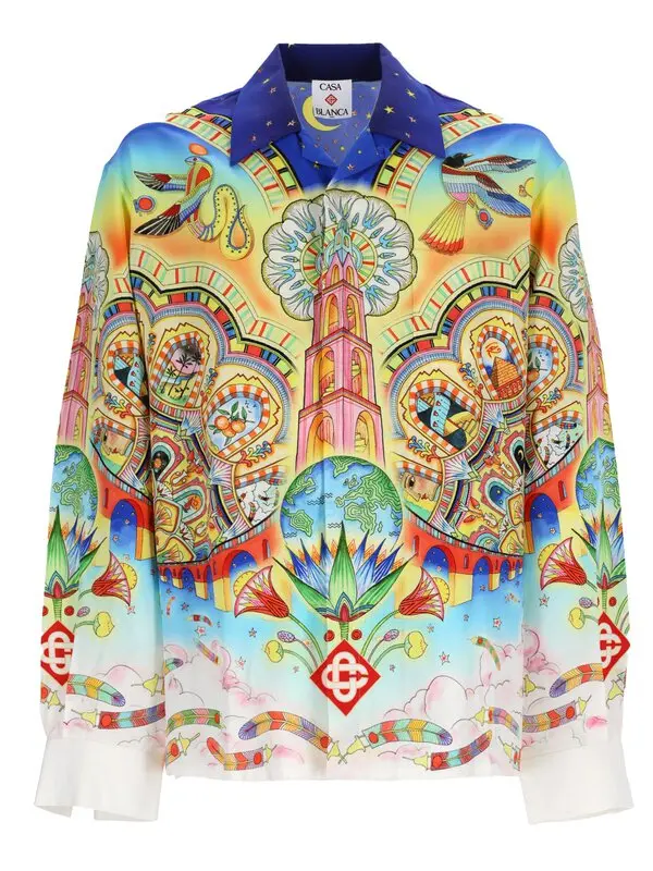 Casablanca Camicia Con Stampa - Multicolour