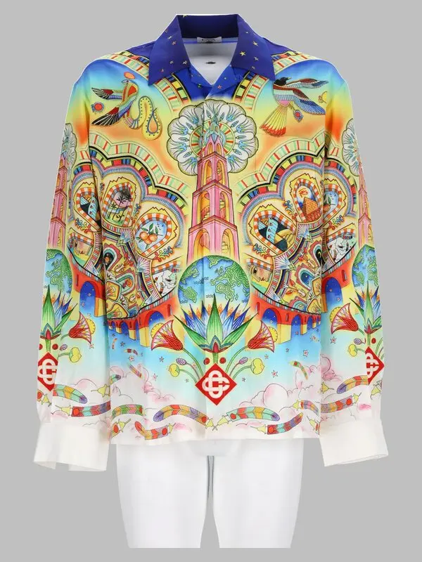 Casablanca Camicia Con Stampa - Multicolour