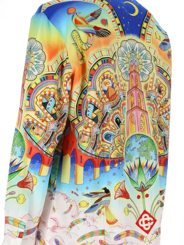 Casablanca Camicia Con Stampa - Multicolour