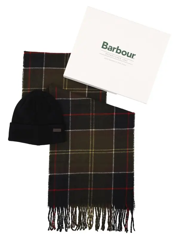 Barbour Set Berretto "swinton" E Sciarpa "galingale - Multicolour