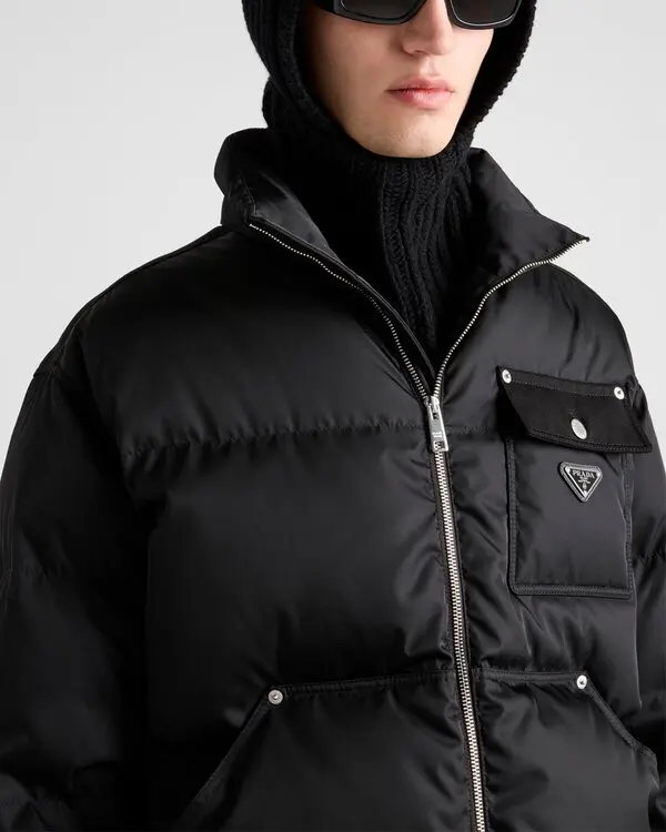 Prada Cropped Re-nylon Down Jacket