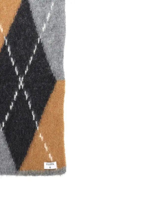 Filippa K Sciarpa Con Motivo Argyle - Multicolour