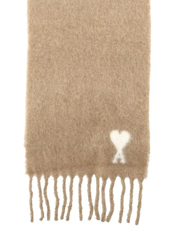 AMI Paris Sciarpa Con Logo