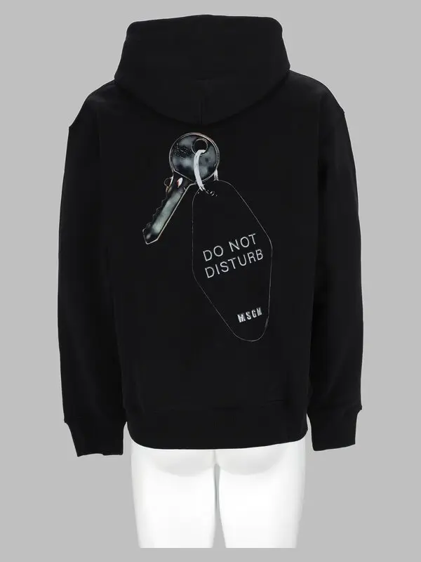 MSGM Felpa Con Stampa E Logo