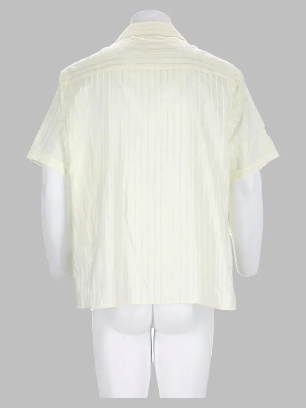 Versace Camicia Jacquard Micro Greca - Ivory