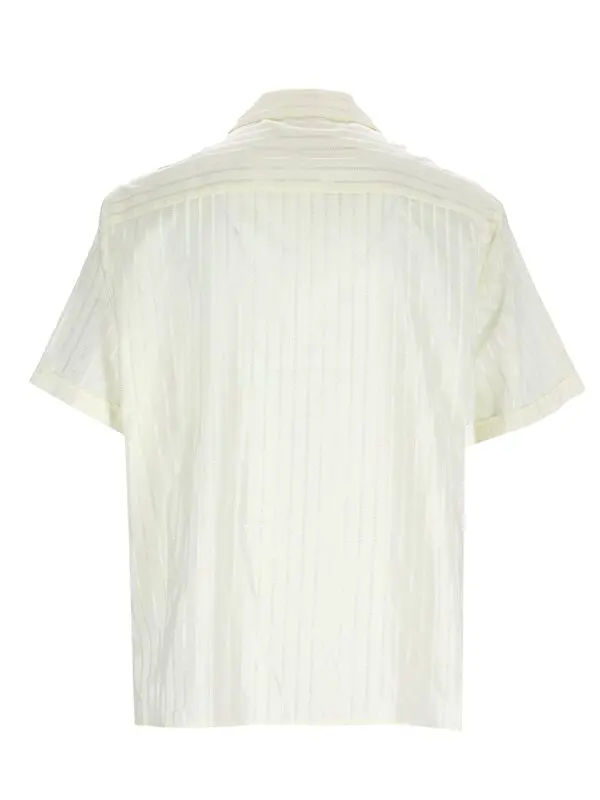 Versace Camicia Jacquard Micro Greca - Ivory