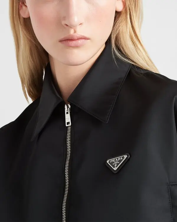 Prada Re-nylon Cropped Blouson Jacket