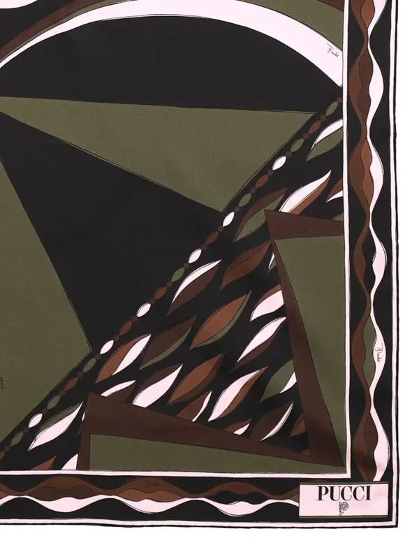 Emilio Pucci Carré Con Mix Di Stampe - Multicolour