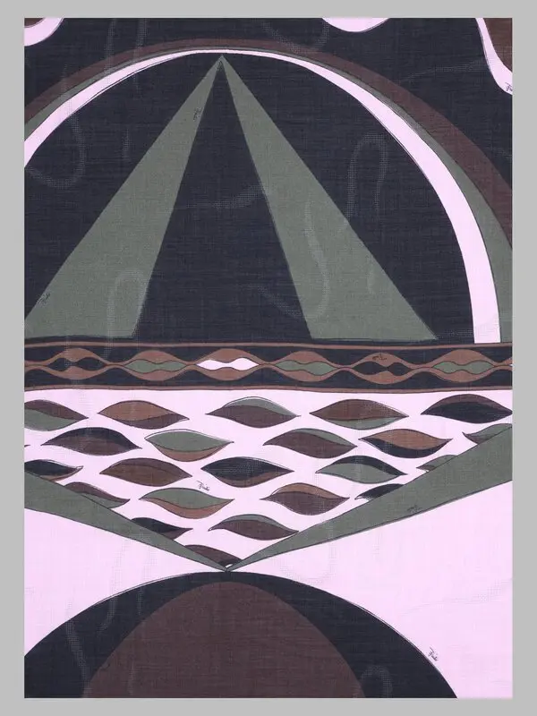 Emilio Pucci Pashmina Con Stampa Dune