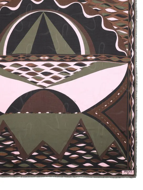 Emilio Pucci Pashmina Con Stampa Dune