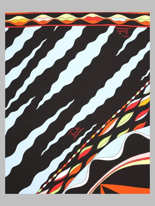 Emilio Pucci Carré Con Mix Di Stampe - Multicolour