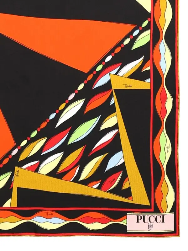 Emilio Pucci Carré Con Mix Di Stampe - Multicolour