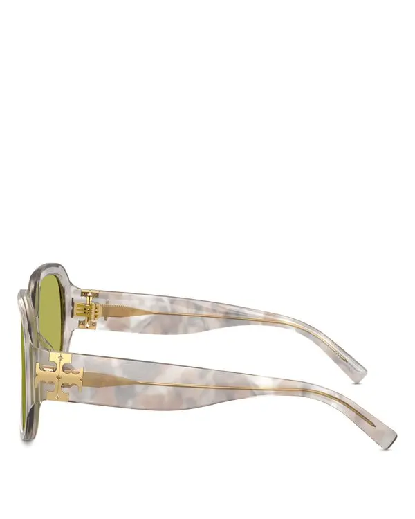 Tory Burch Round Sunglasses, 56mm - Green