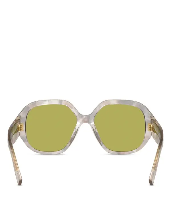 Tory Burch Round Sunglasses, 56mm - Green