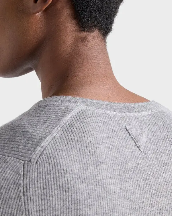 Prada Ribbed Cashmere Cardigan