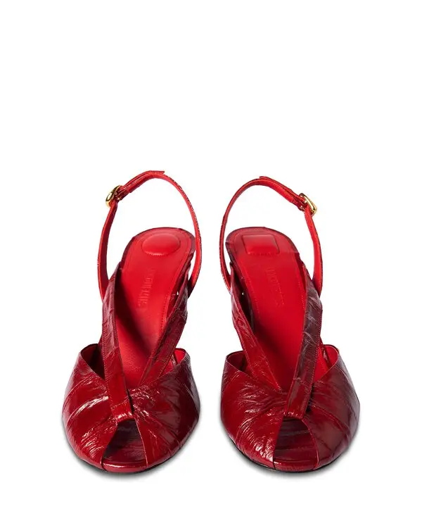 Jacquemus The Poisson Leather Open Toe Slingbacks