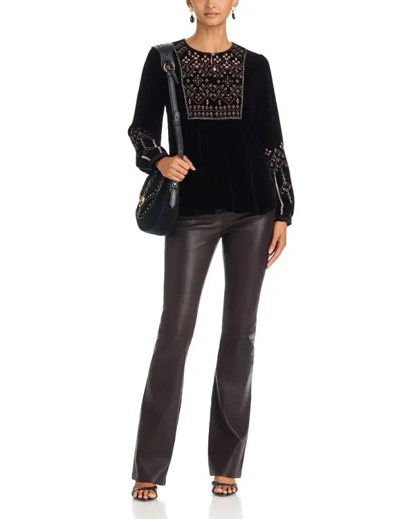 Johnny Was Kadir Embroidered Blouse