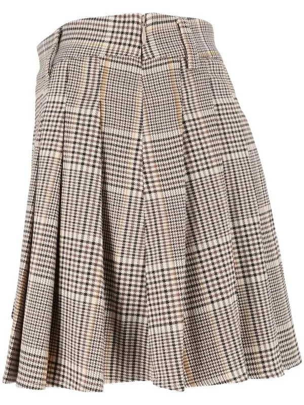 MC2 SAINT BARTH Blay Flannel Mini Skirt With Tartan Pattern - Multi