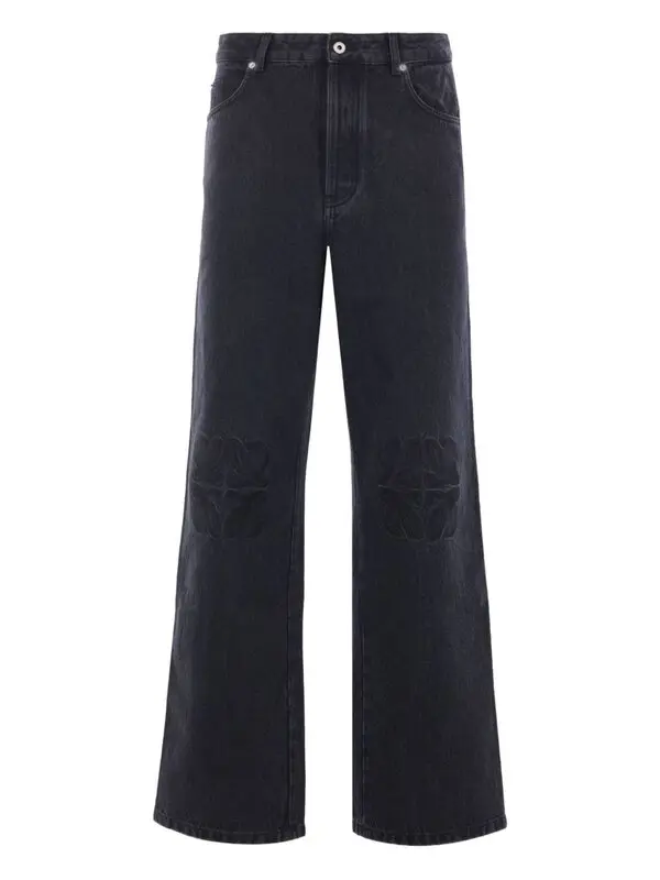 Loewe Anagram Baggy Jeans - Black