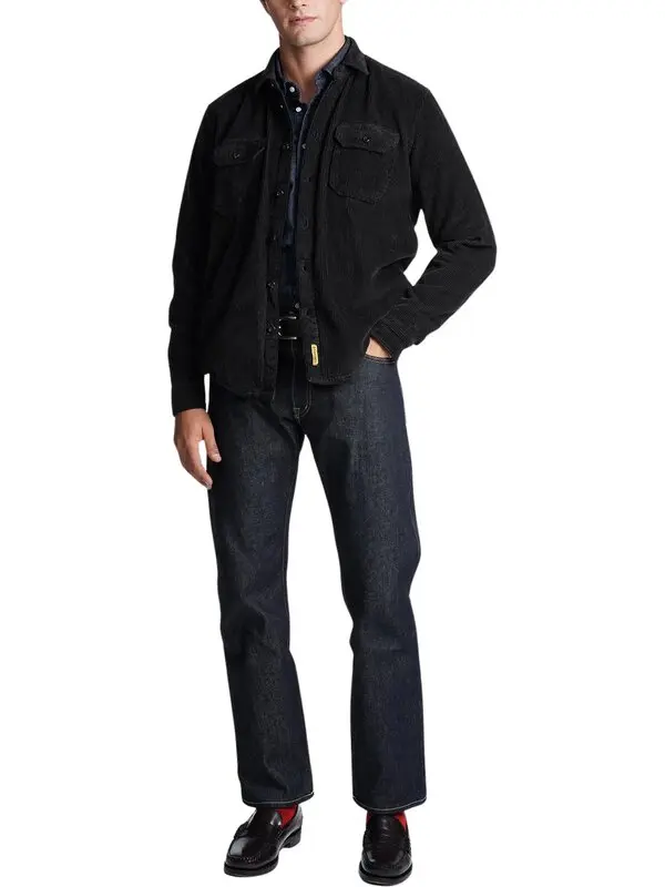 B.D.BAGGIES Velvet Union Overshirt