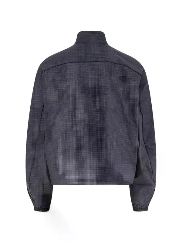 REPRESENT Check-pattern Logo-embroidered Jacket