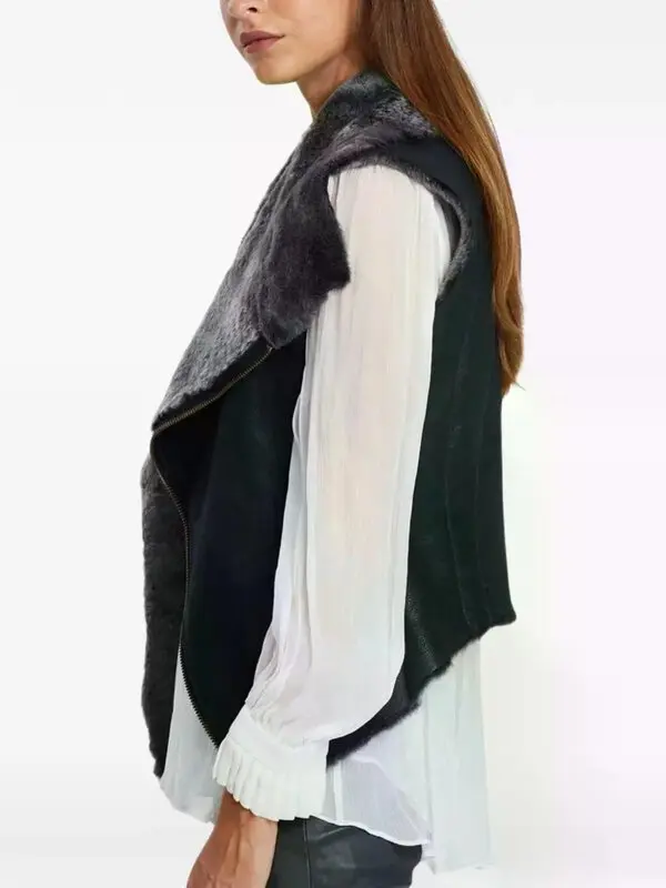 WEST 14TH Nolita Shearling Drape Vest