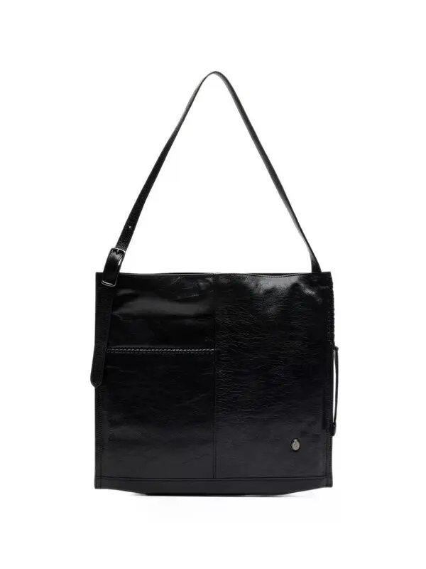 Ash Hannah Medium Whipstitch Leather Shoulder Bag
