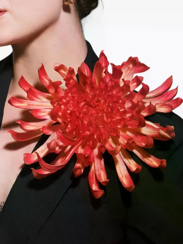JENNIFER BEHR Chrysanthemum Silk Organza Brooch