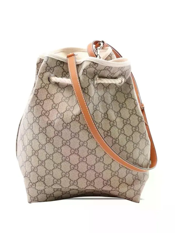 Gucci 2000-2015 Gg Supreme Reversible Bucket Bag